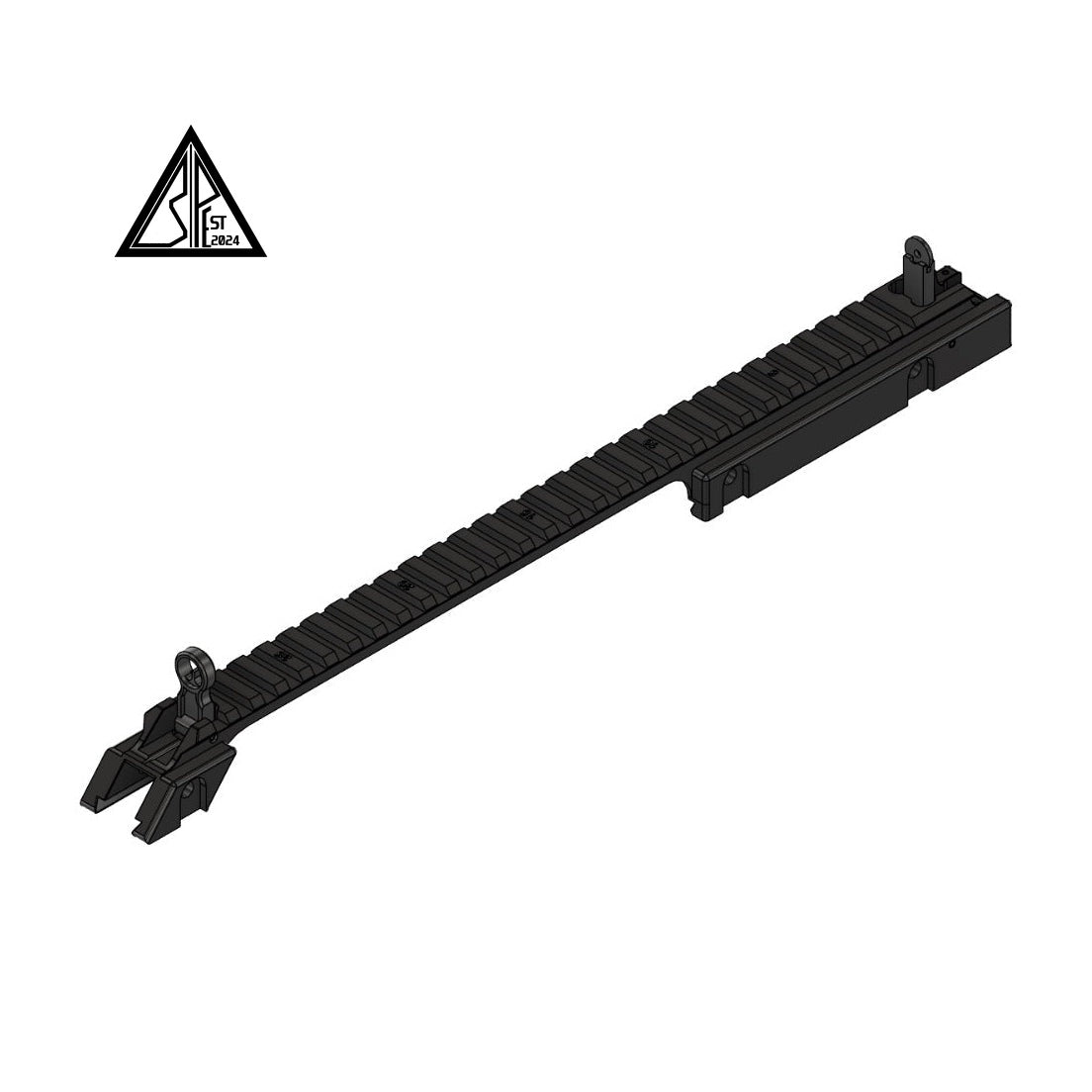 G36KA4 Aluminum Upper Rail with Flip-up Sights – Clutch Precision